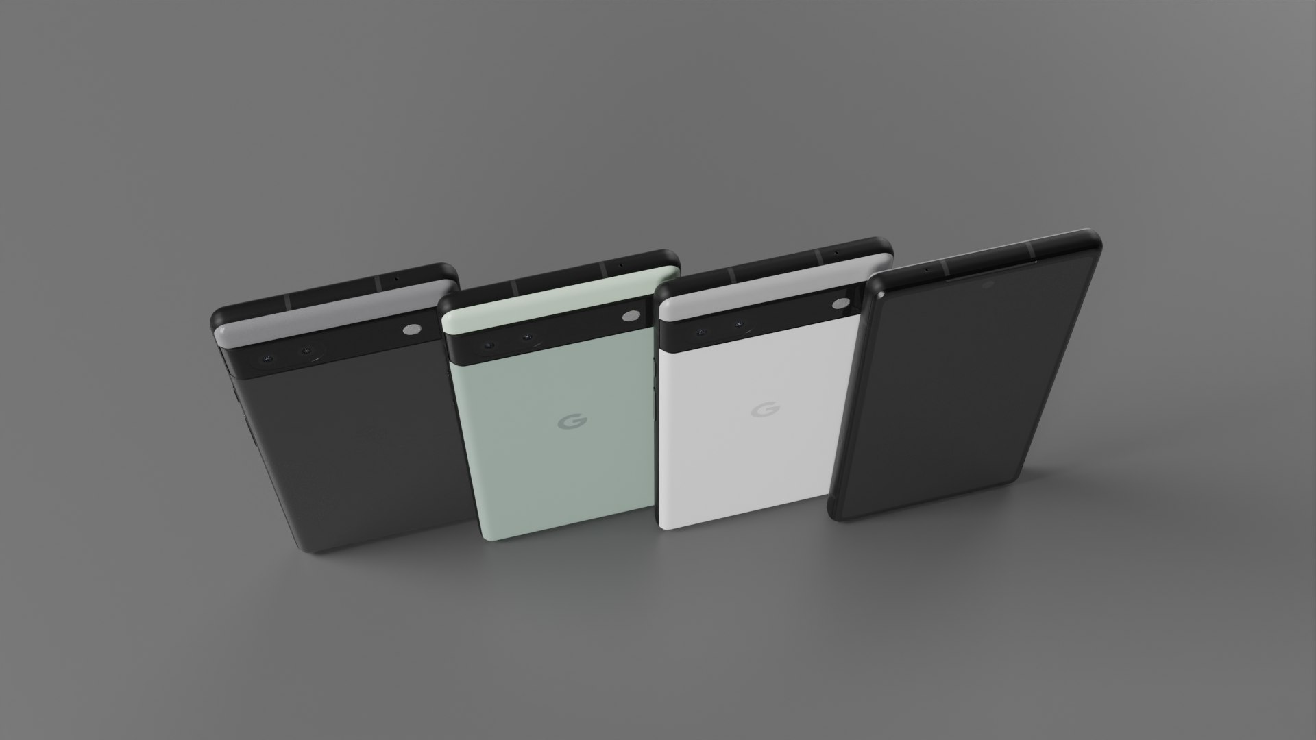 3D Google Pixel 6a All Colors Smartphone Model - TurboSquid 2067119