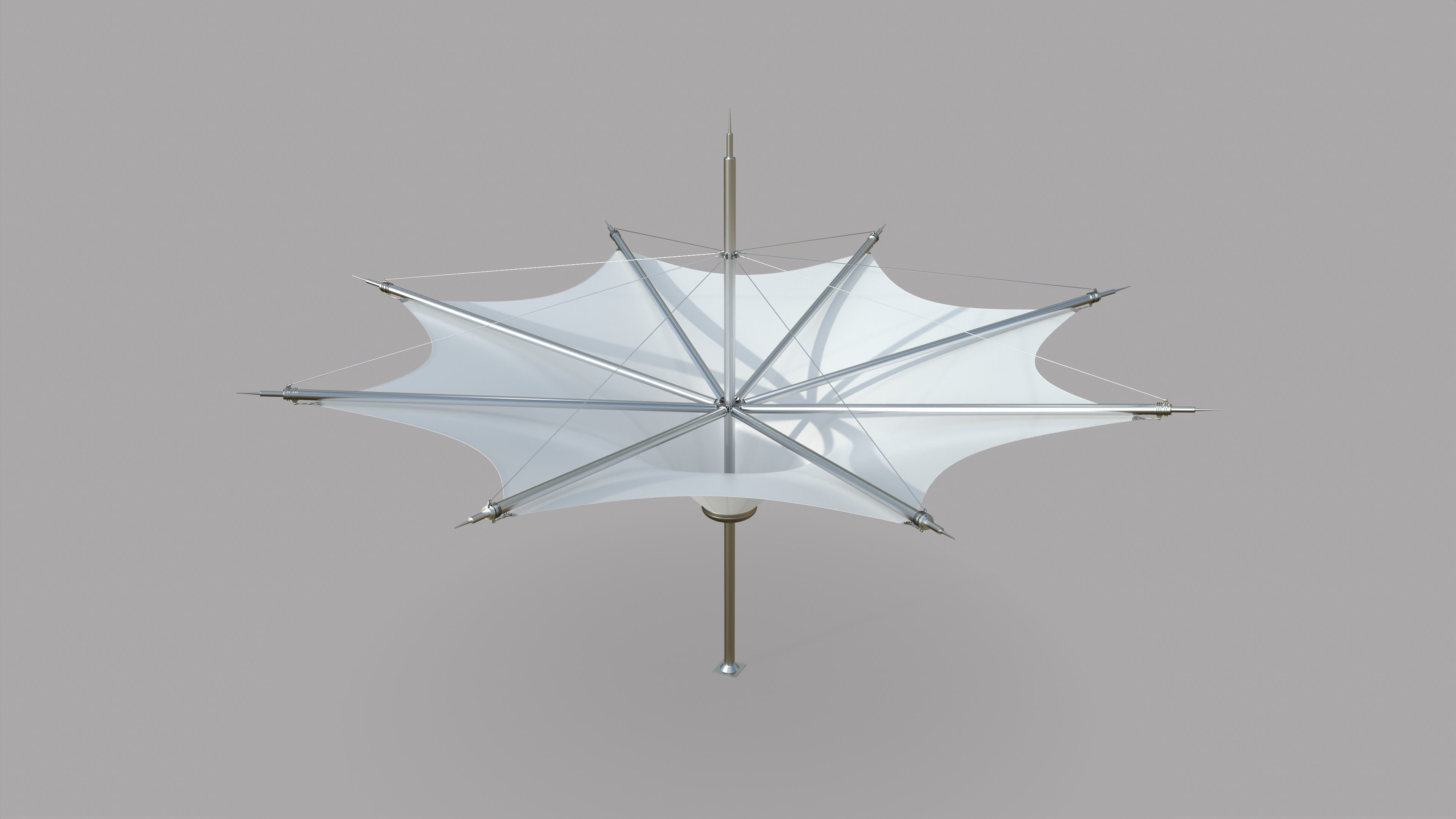 modelo 3d Estructura extensible de paraguas invertido - TurboSquid 2257187