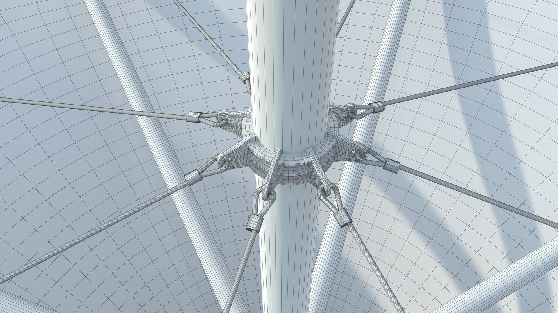 Inverted Umbrella Tensile Structure 3D Model - TurboSquid 2257187