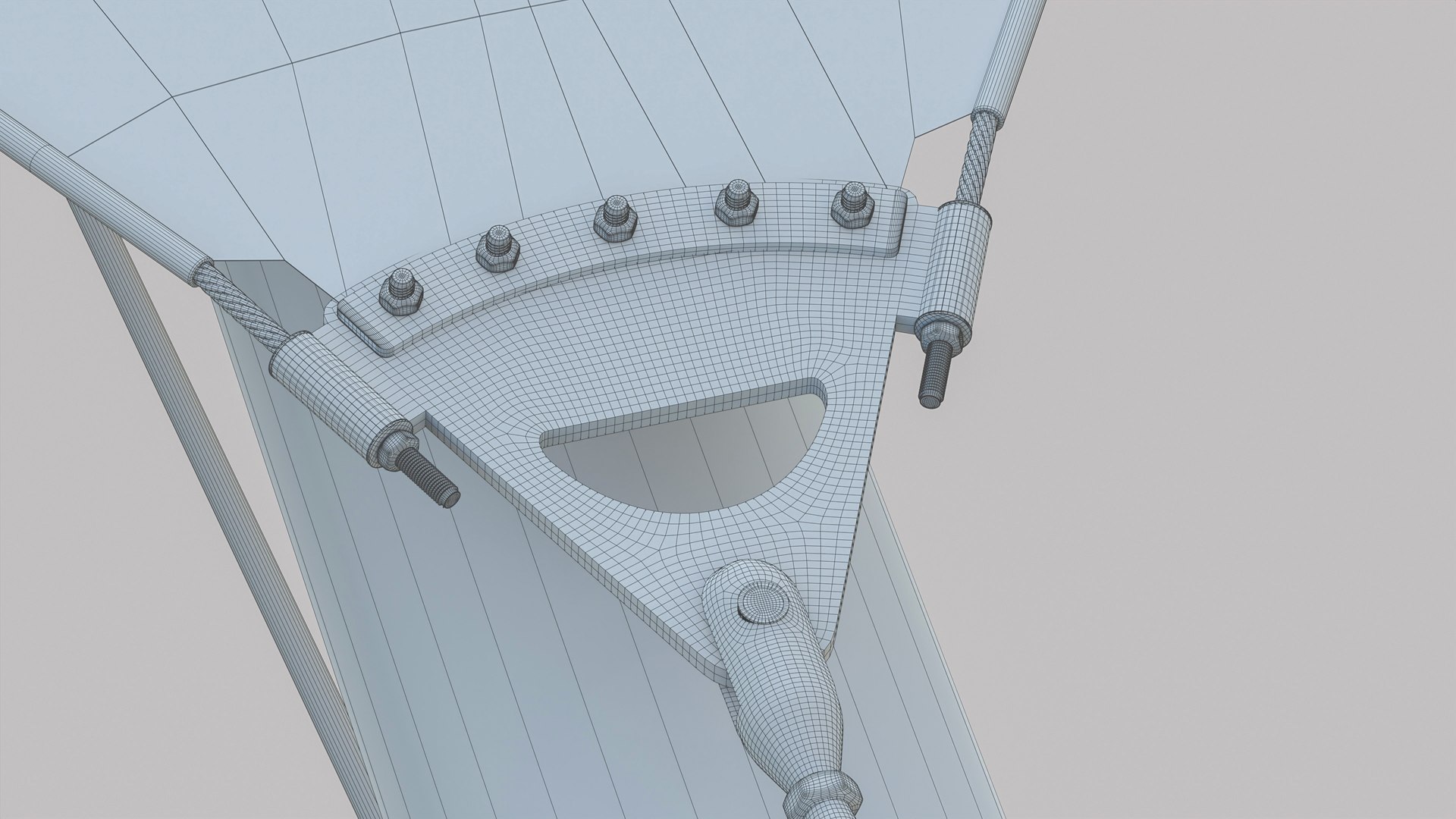 Inverted Umbrella Tensile Structure 3D Model - TurboSquid 2257187