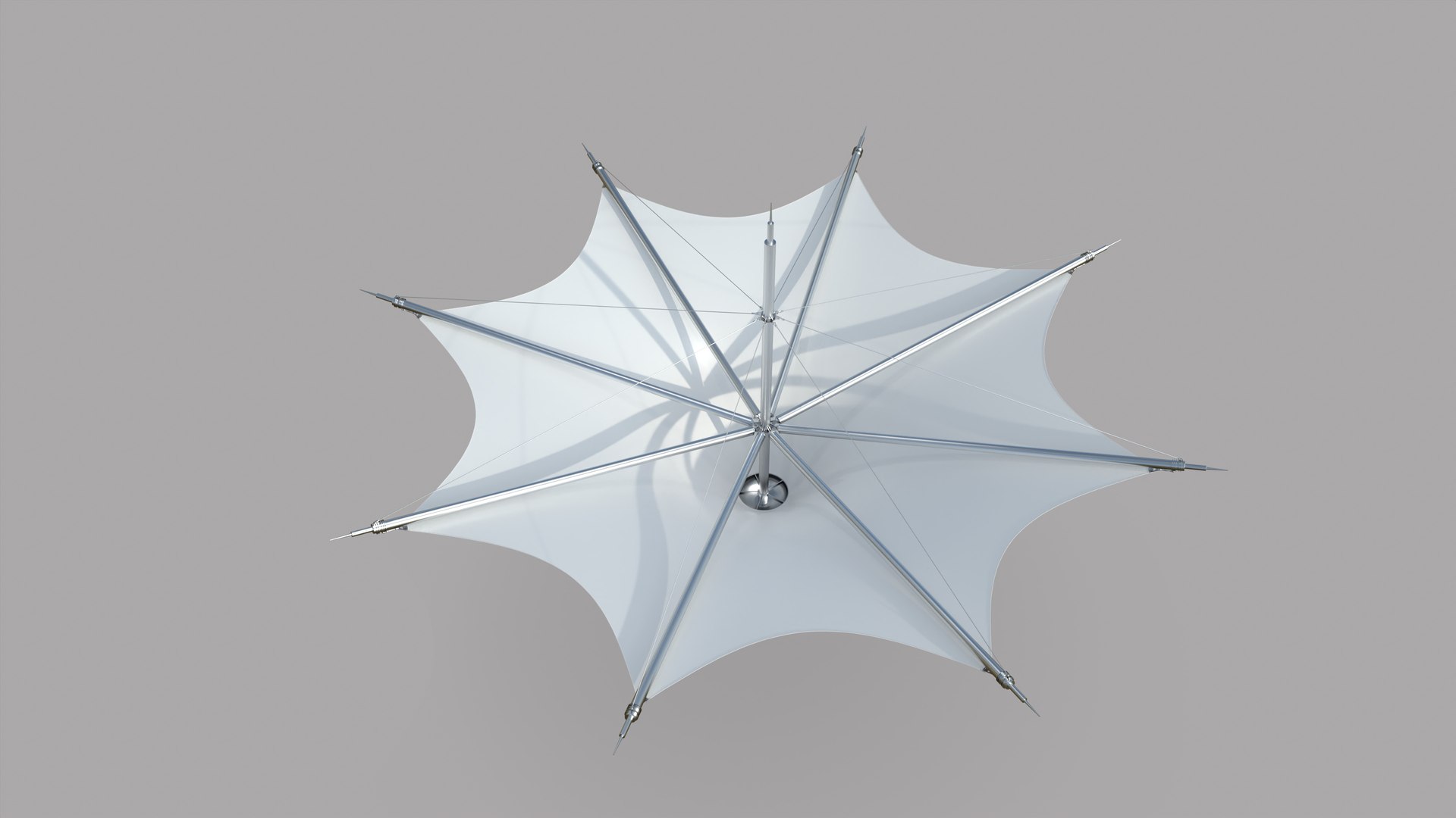 Inverted Umbrella Tensile Structure 3D Model - TurboSquid 2257187