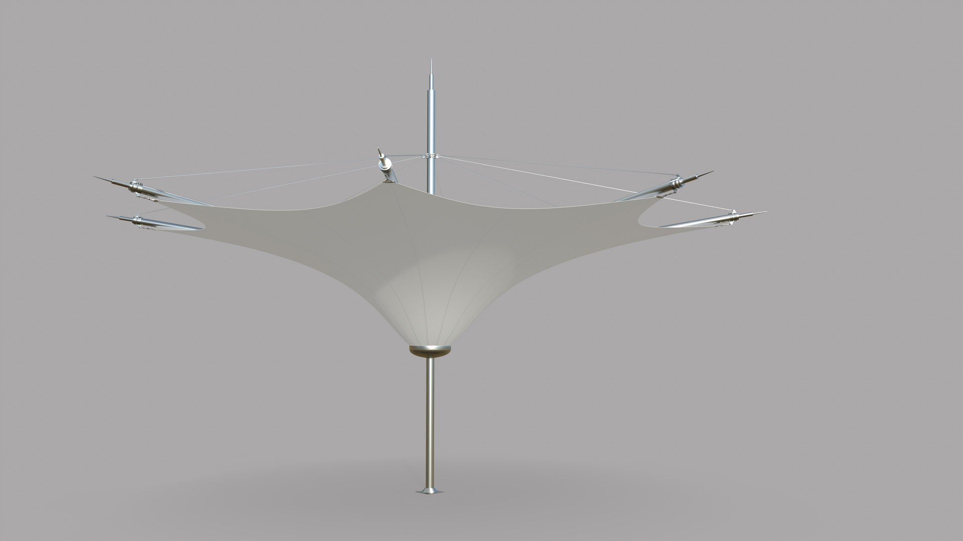 Inverted Umbrella Tensile Structure 3D Model - TurboSquid 2257187