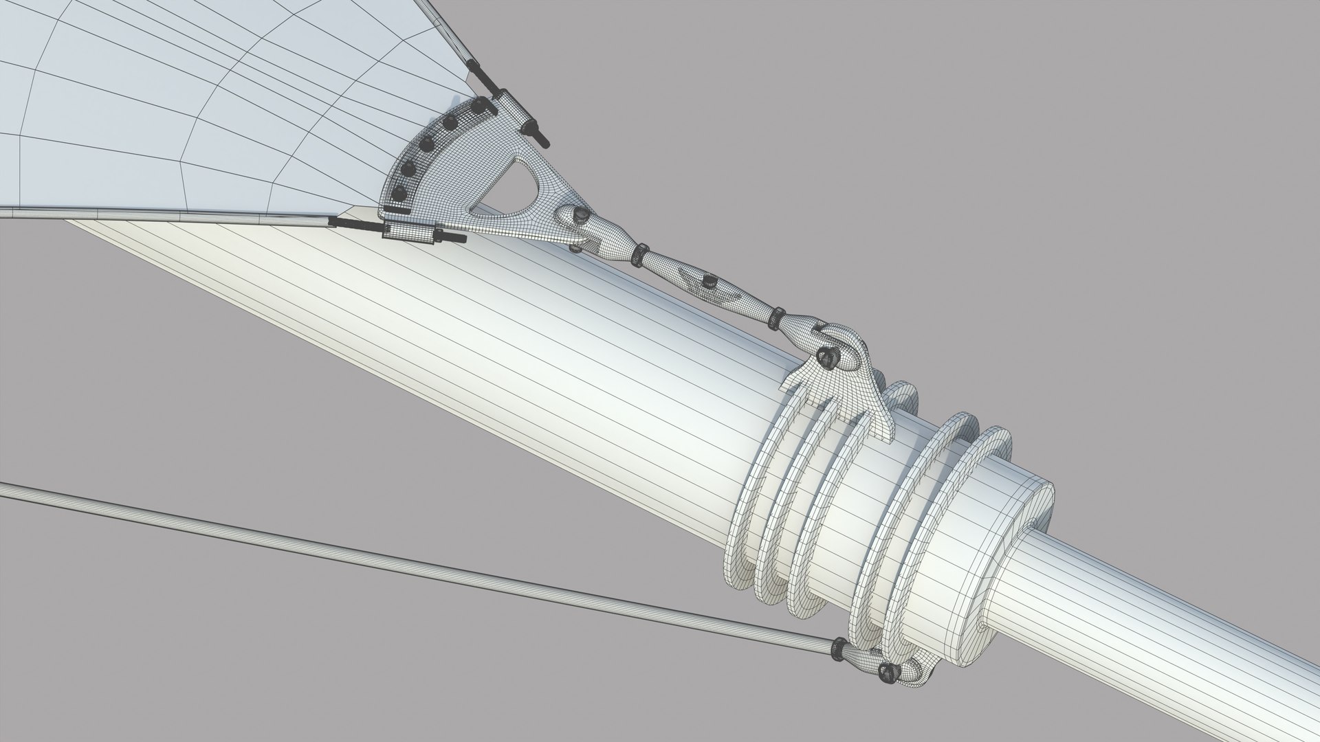 Inverted Umbrella Tensile Structure 3D Model - TurboSquid 2257187