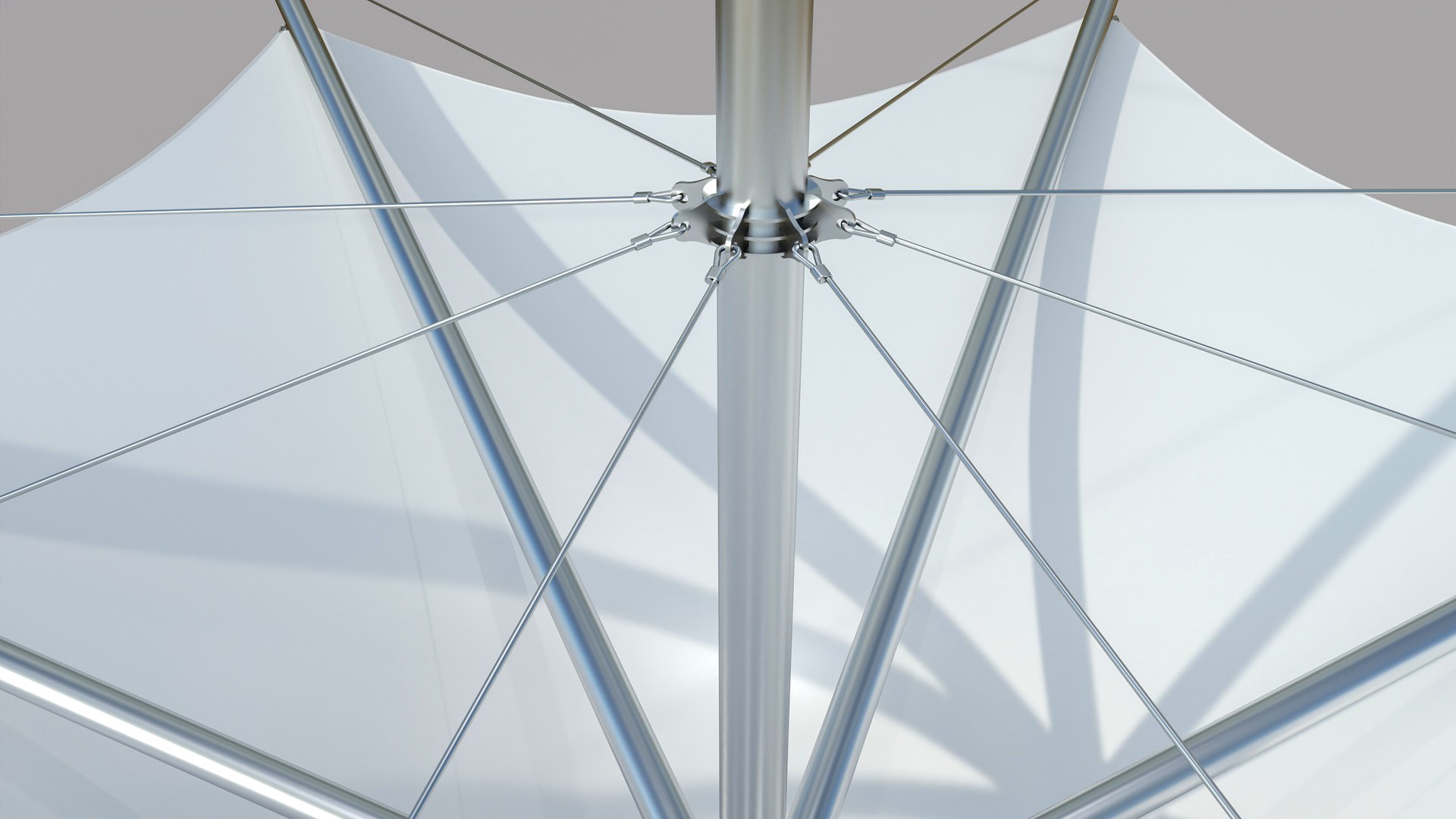 Inverted Umbrella Tensile Structure 3D Model - TurboSquid 2257187