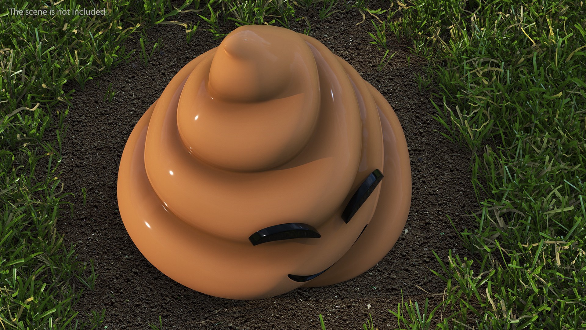 3D Poop Emoji Smiling Eyes Model - TurboSquid 1801265