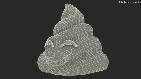 3D Poop Emoji Smiling Eyes model - TurboSquid 1801265