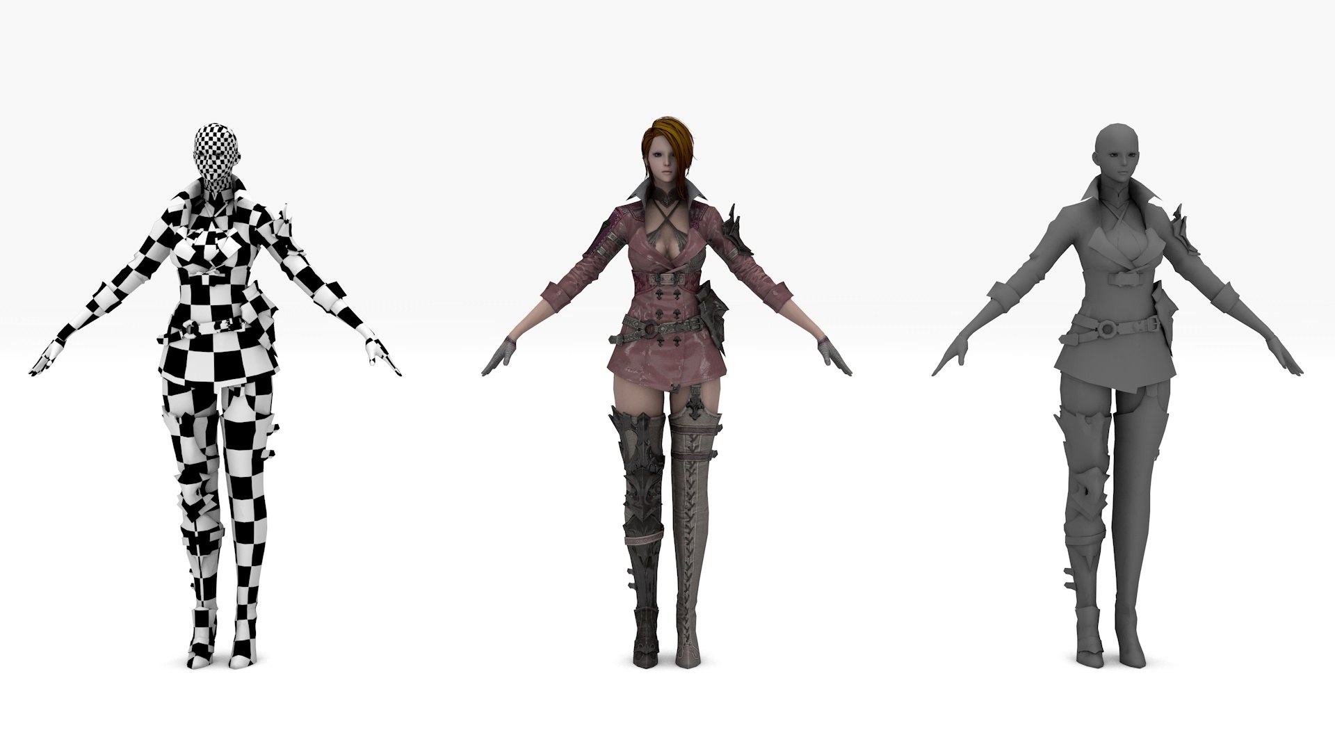 Knight Woman V3 3D model - TurboSquid 1892183