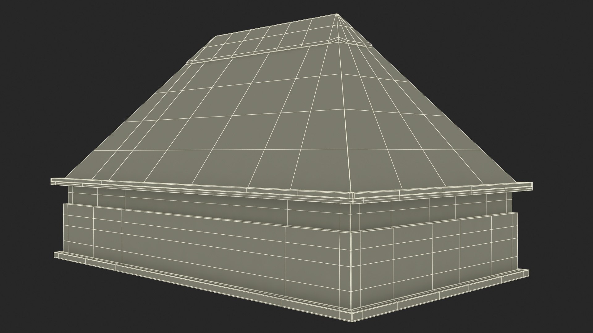 Pyramid Rooftop Skylight Window 3D Model - TurboSquid 2191673
