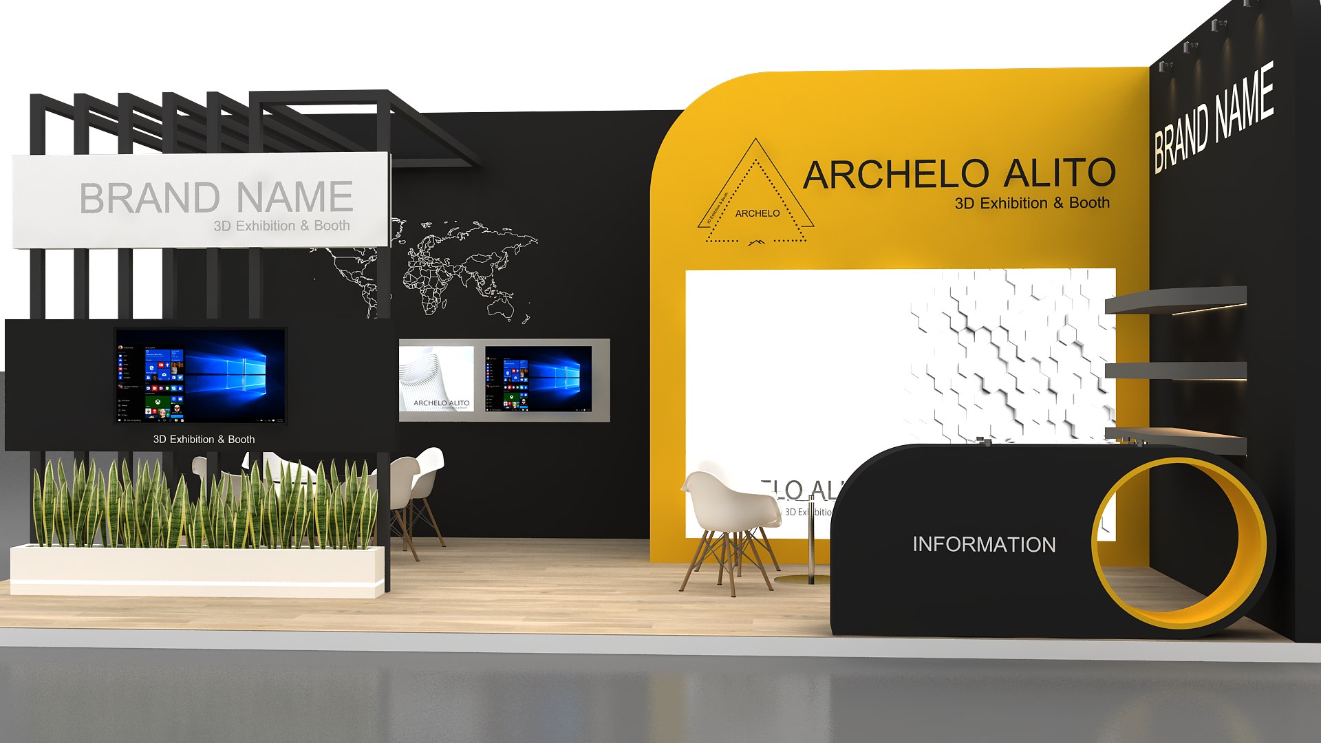 3D Model Booth 3D Model - TurboSquid 2467991