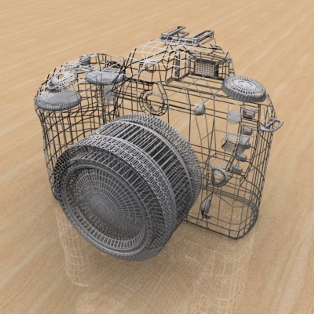 3d Model Of Professional Digital Photo Camera