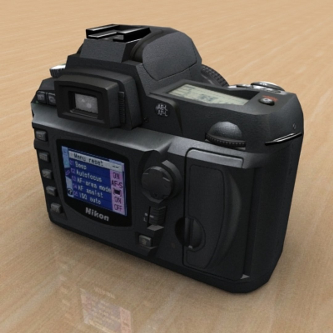 3d Model Of Professional Digital Photo Camera