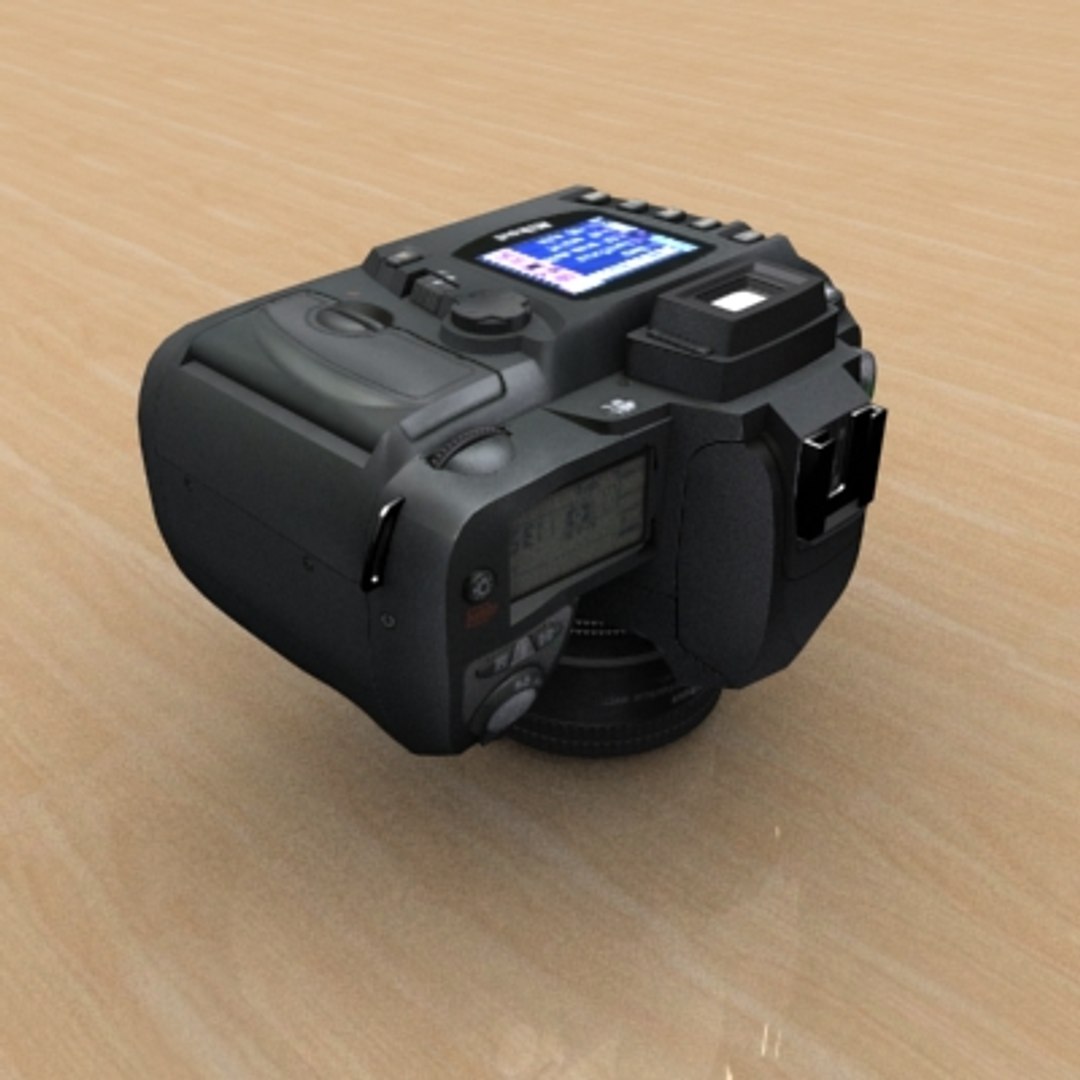 3d Model Of Professional Digital Photo Camera