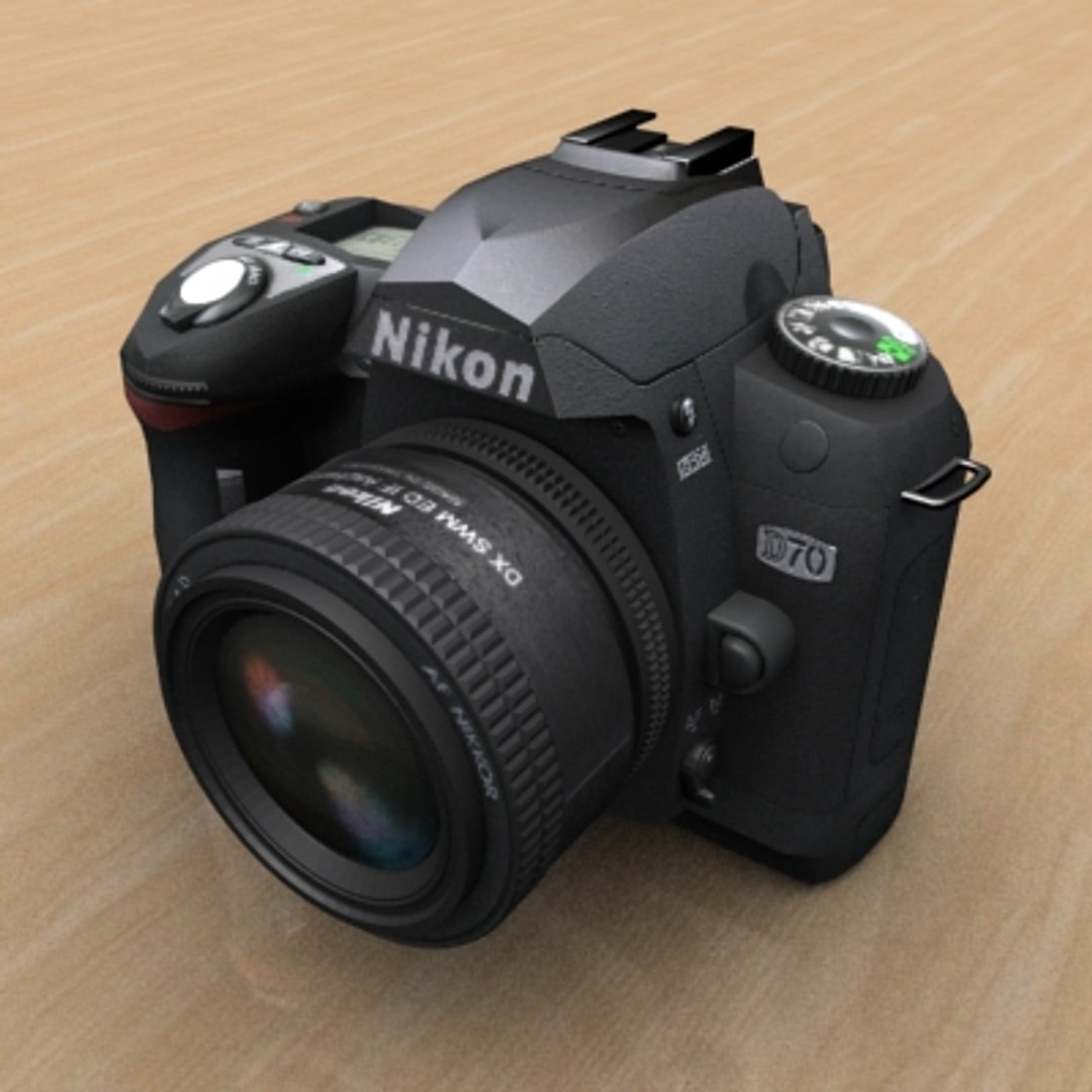 3d Model Of Professional Digital Photo Camera