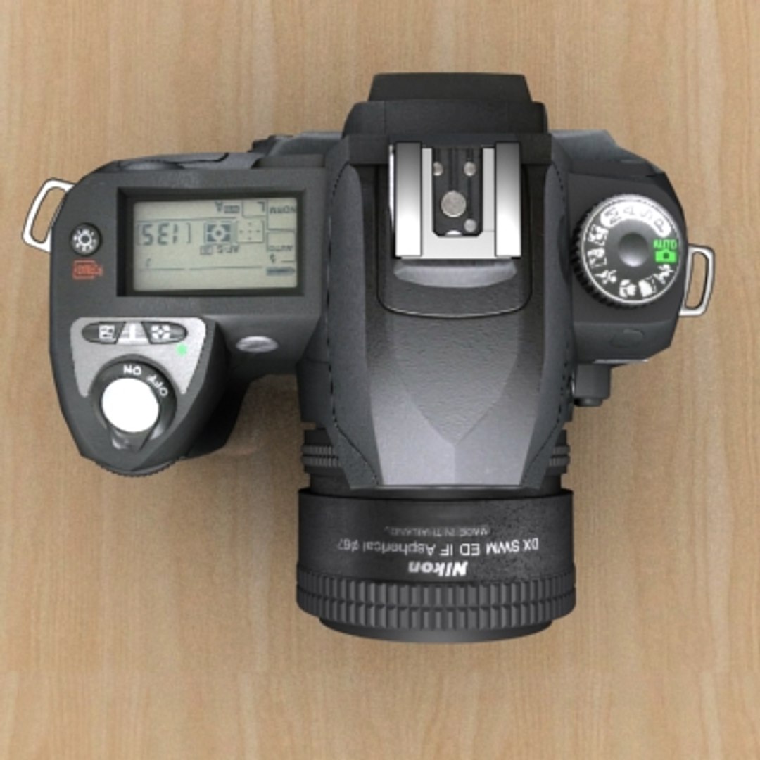 3d Model Of Professional Digital Photo Camera