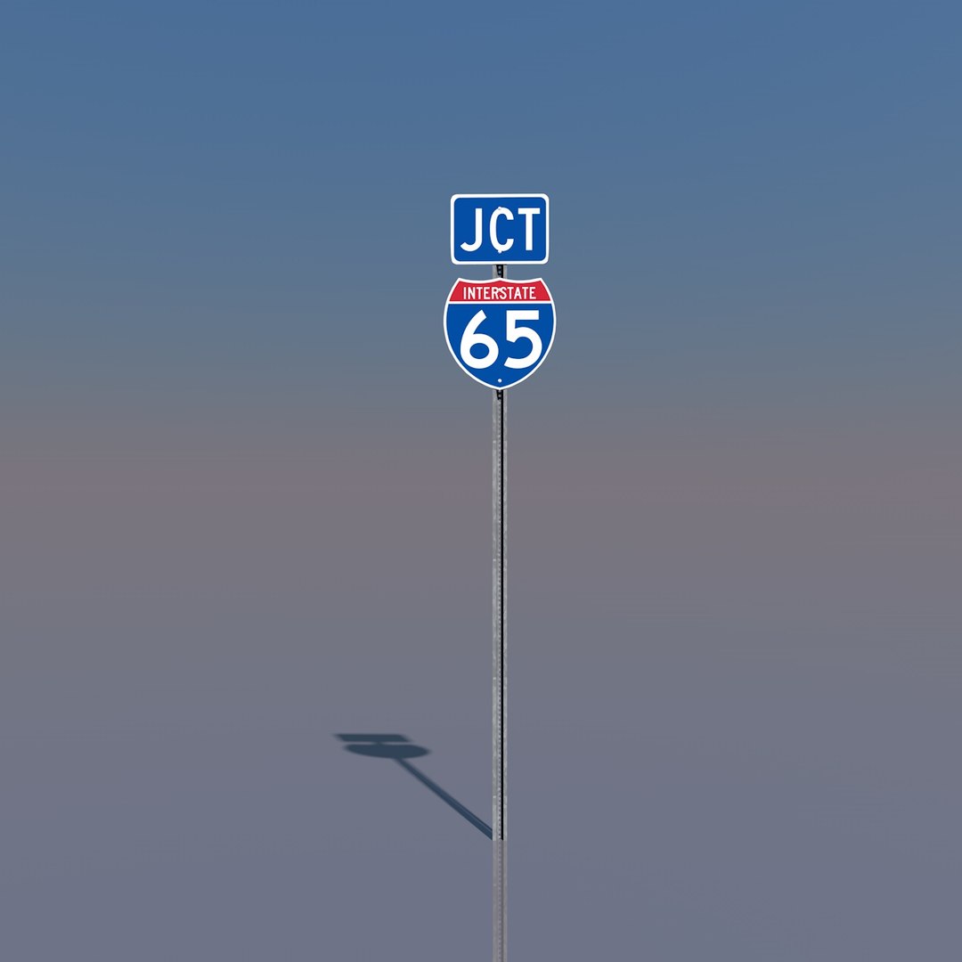 Interstate 65 Signs Alabama C4d