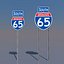 Interstate 65 Signs Alabama C4d