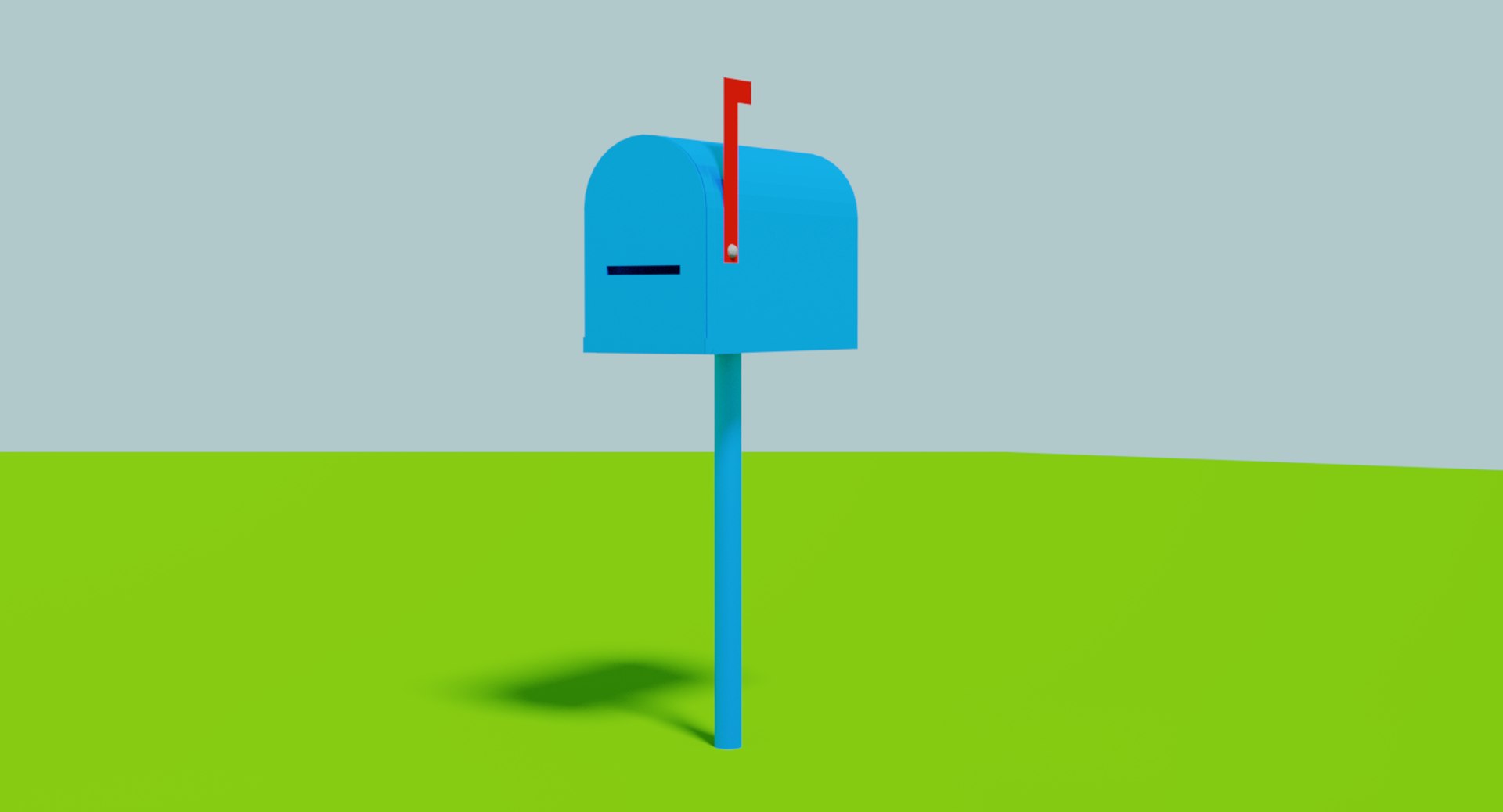 3D Blue Mailbox Model | 1142718 | TurboSquid