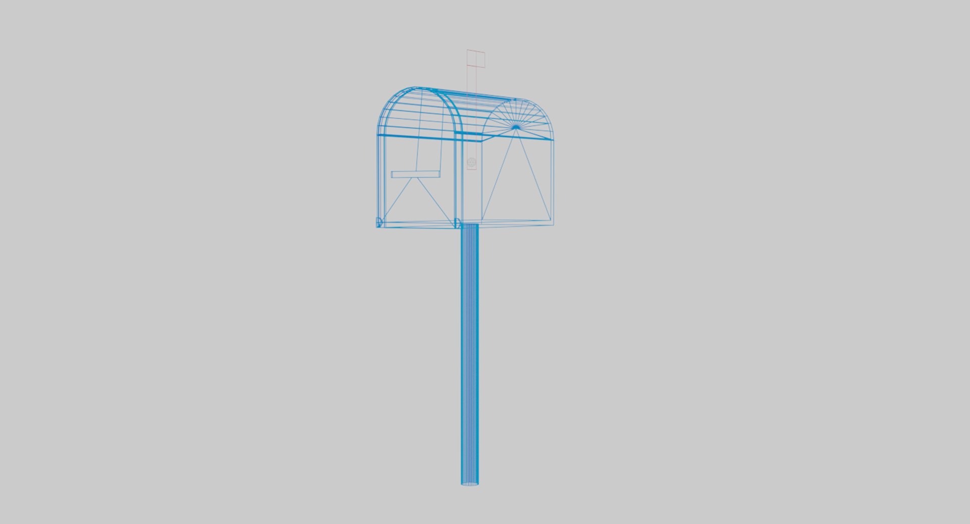 3D Blue Mailbox Model | 1142718 | TurboSquid