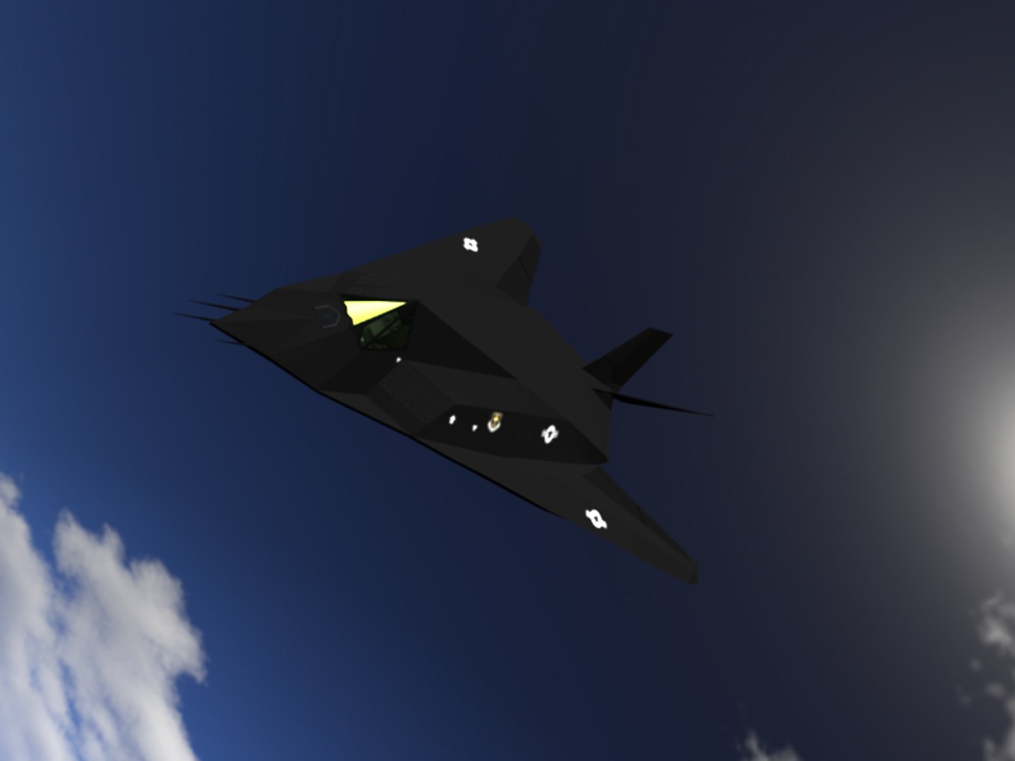 3d Model F-117 Nighthawk Stealth Fighter
