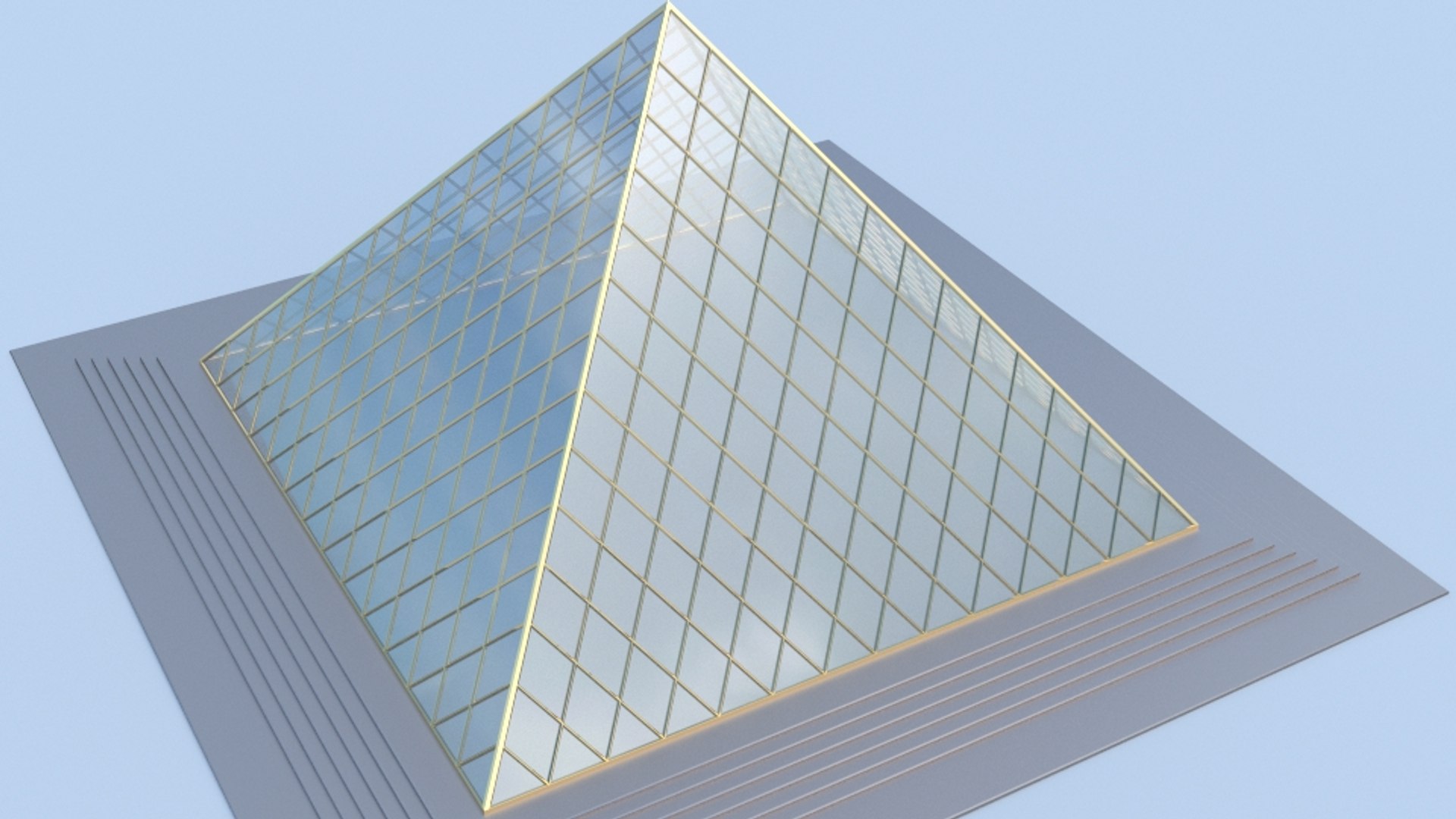 3d fbx small pyramid