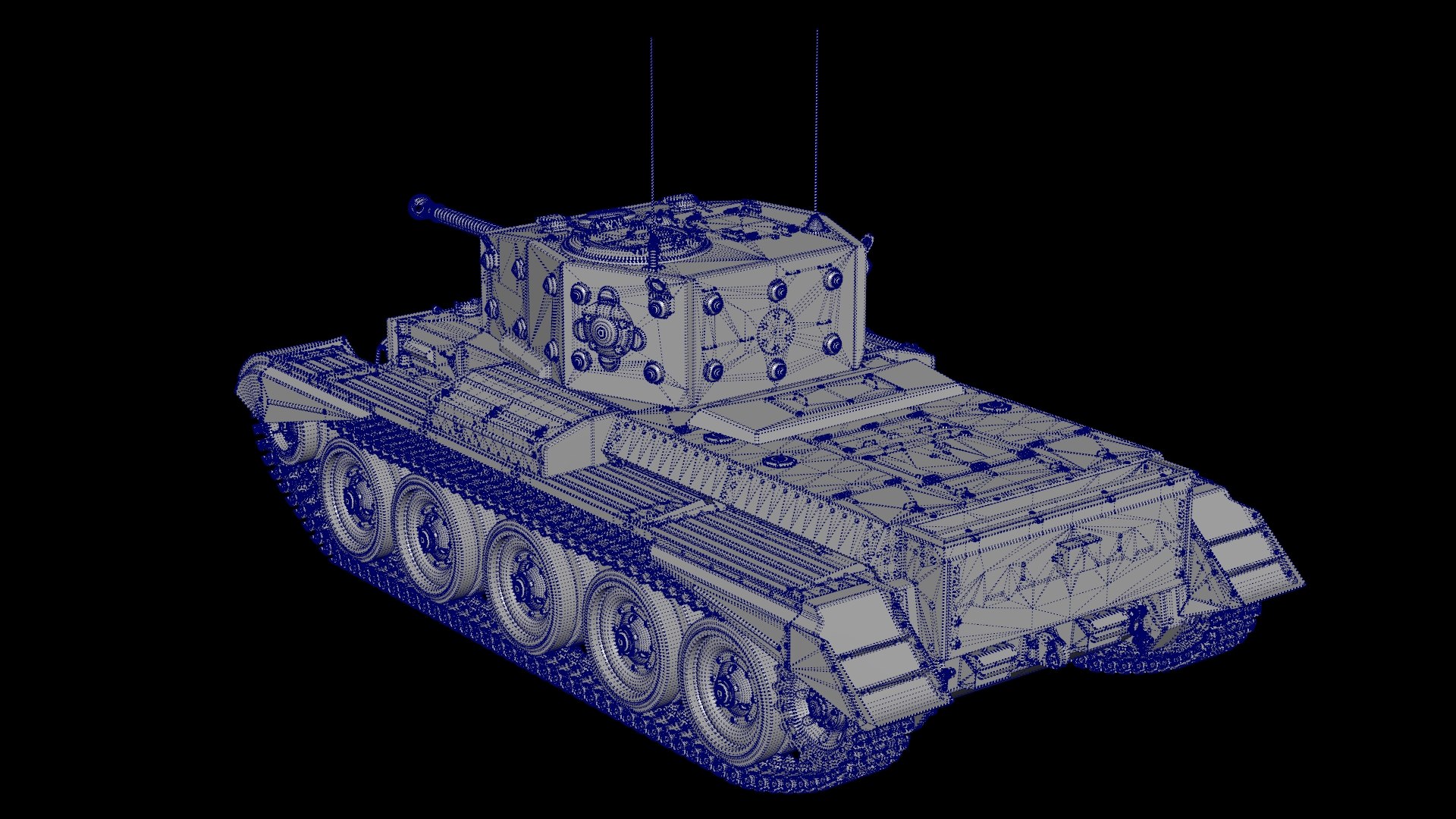 3D Cromwell Tank - TurboSquid 2172517