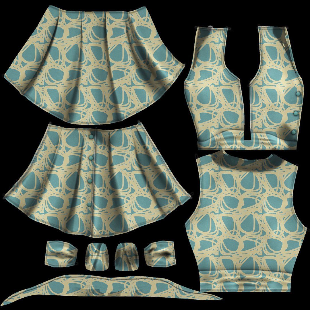 Shirt Dress Model - TurboSquid 1766627