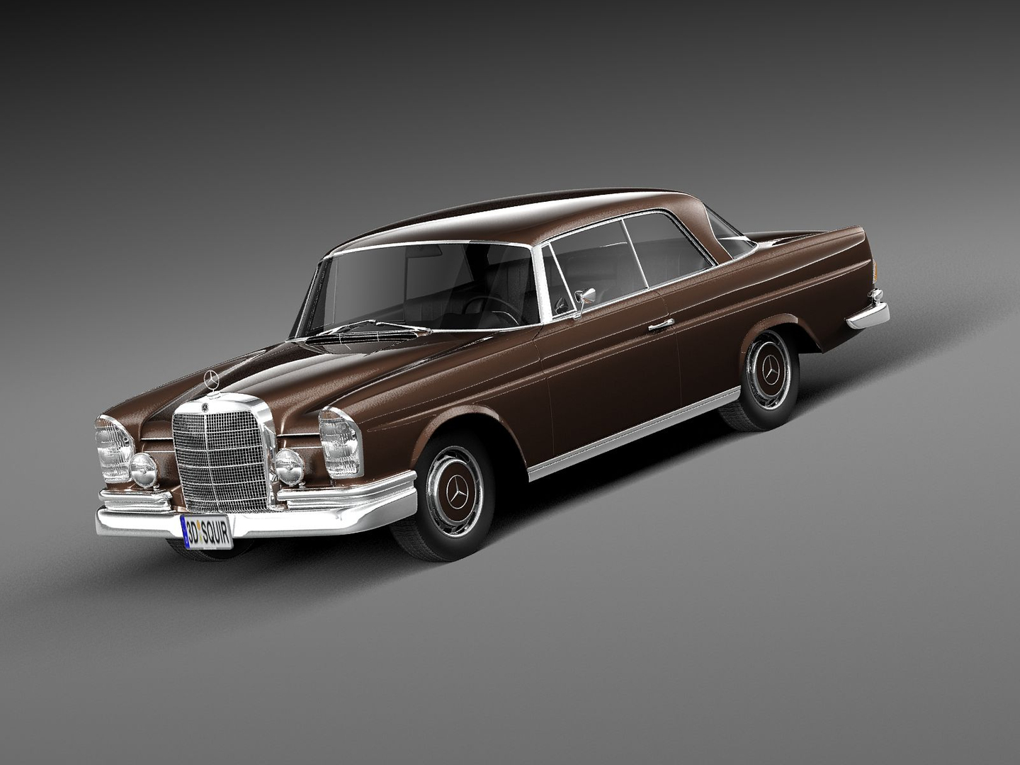 3d Car Classic Antique Mercedes Model