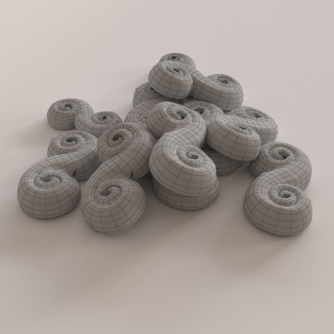 3D Saffron Buns Model - TurboSquid 1443717