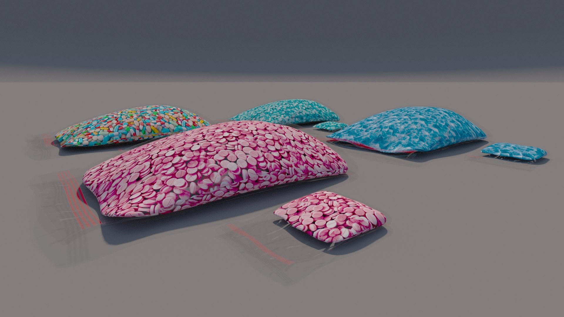 Pills Drug Package Bag 3D Model - TurboSquid 2385364