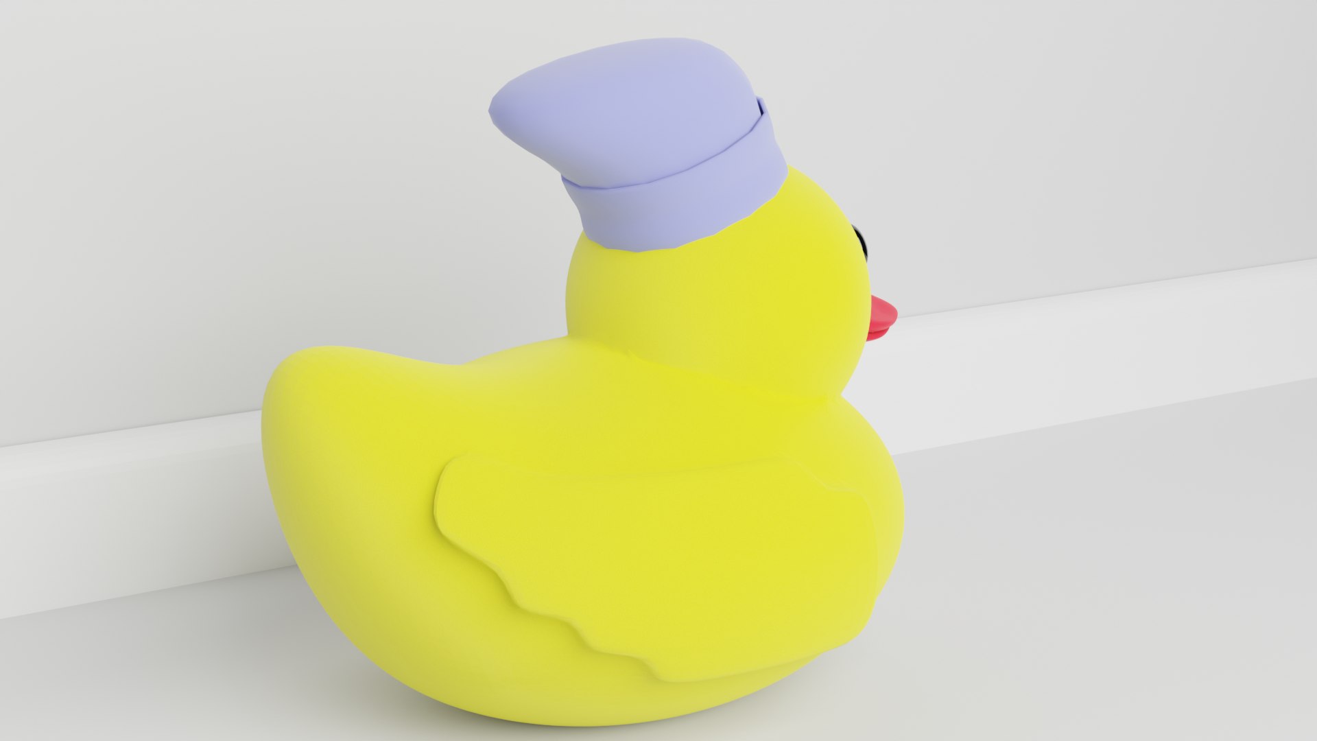 3D Model Rubber Duck With Hat - TurboSquid 2186227