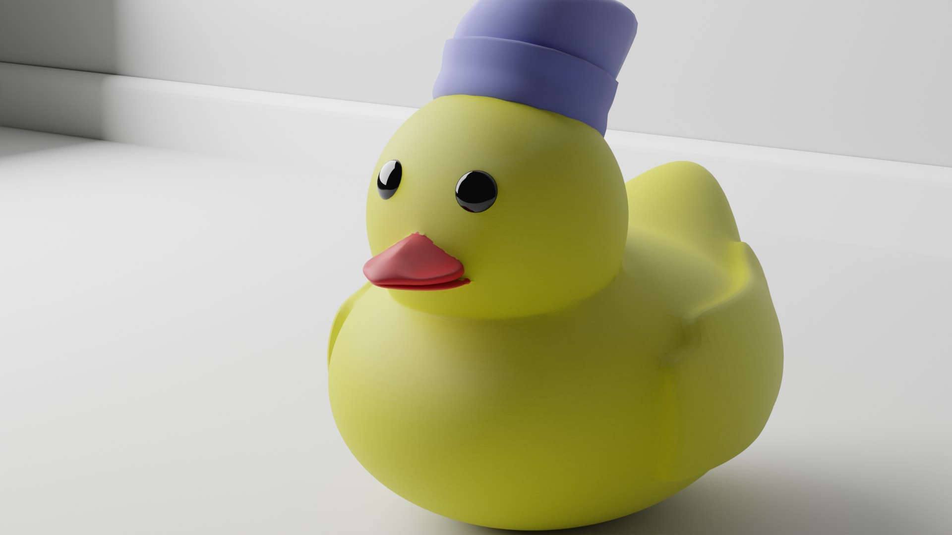3D Model Rubber Duck With Hat - TurboSquid 2186227