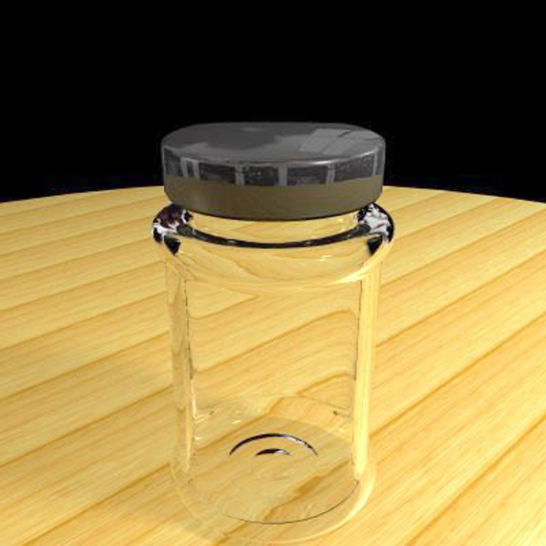 3d Jam Jar Model