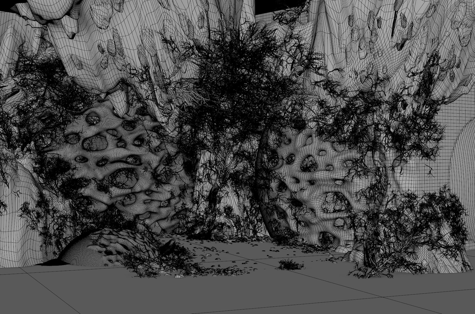 Scifi Alien Cave Environment 3D - TurboSquid 1821308