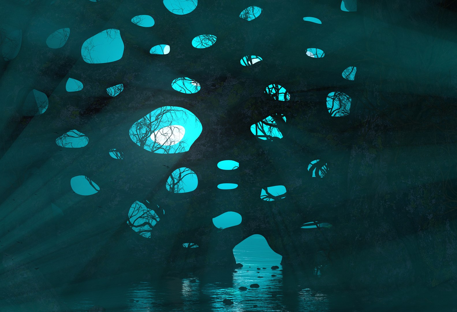 Scifi Alien Cave Environment 3D - TurboSquid 1821308
