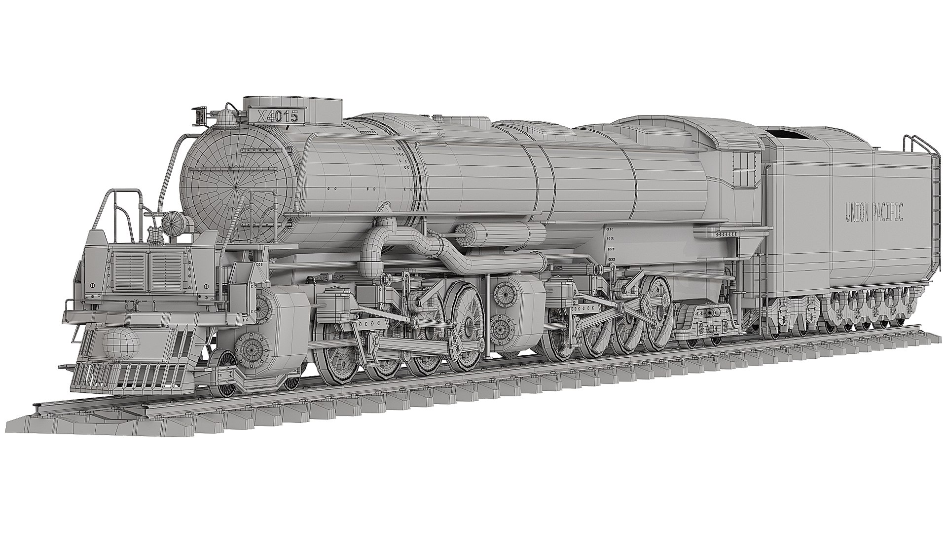 3D Union Pacific Big Boy - TurboSquid 2419390