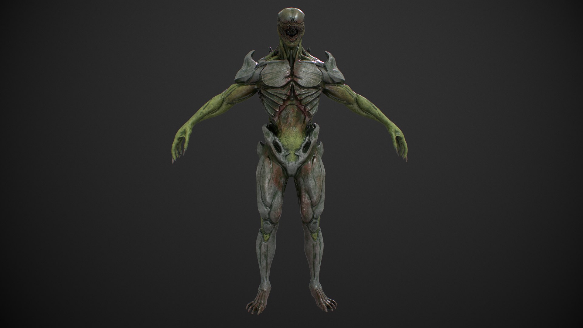 3D Mutant2 Humanoid Monster - TurboSquid 2094615