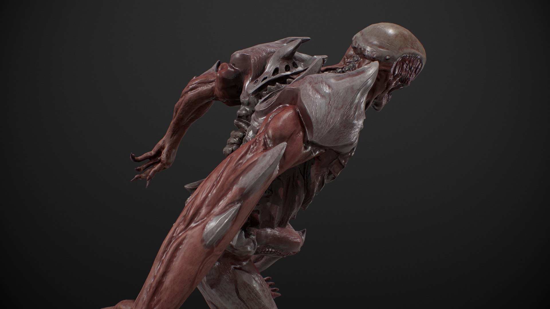 3D Mutant2 Humanoid Monster - TurboSquid 2094615