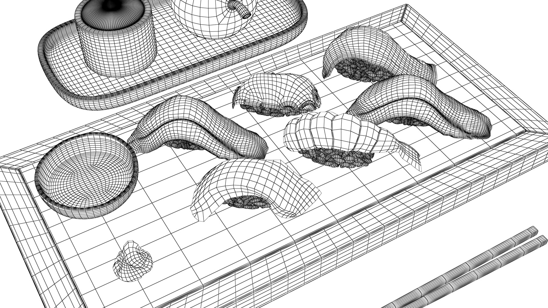 3D Sushi Nigiri Set 005 - TurboSquid 1989322