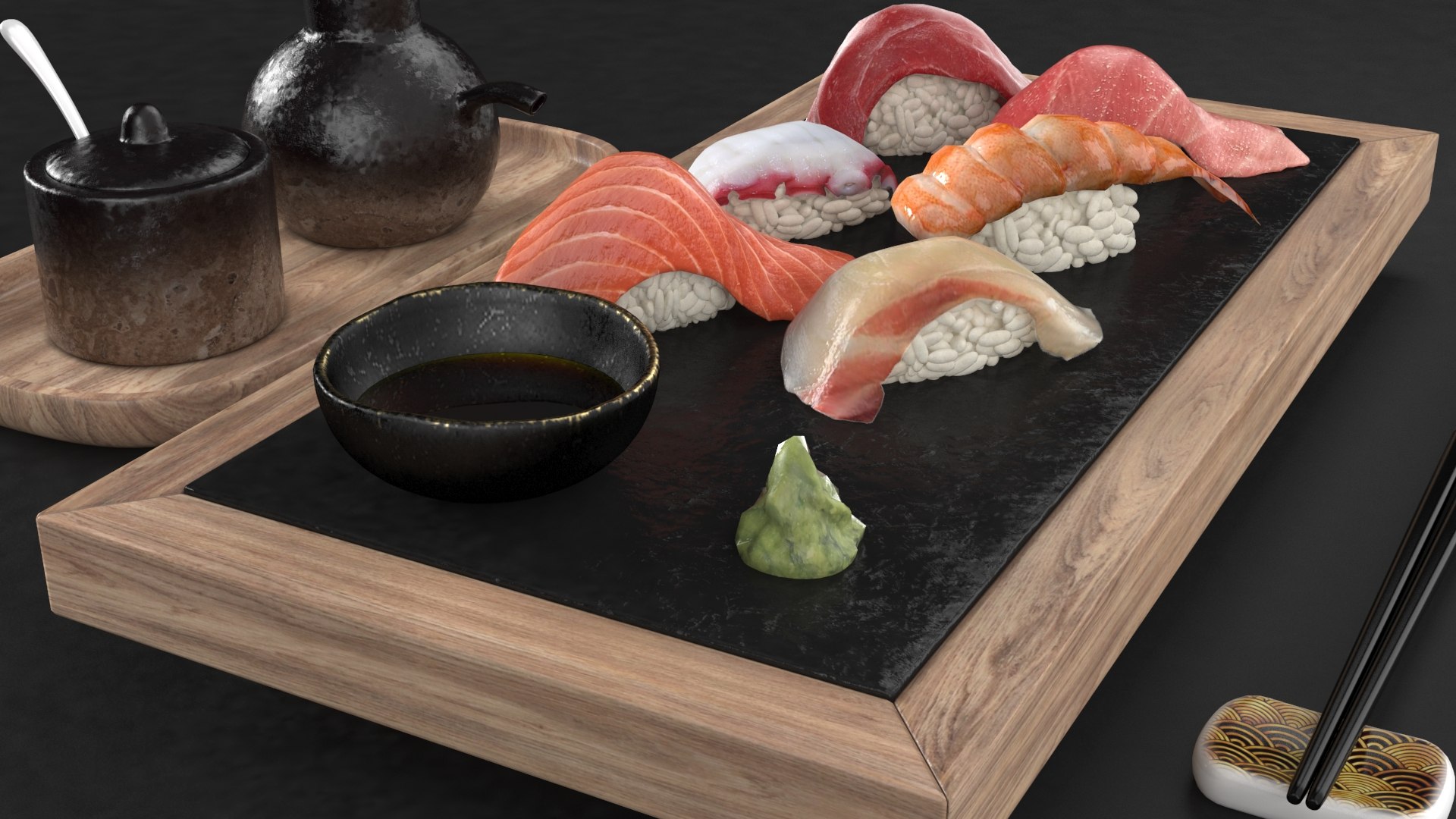 3D Sushi Nigiri Set 005 - TurboSquid 1989322