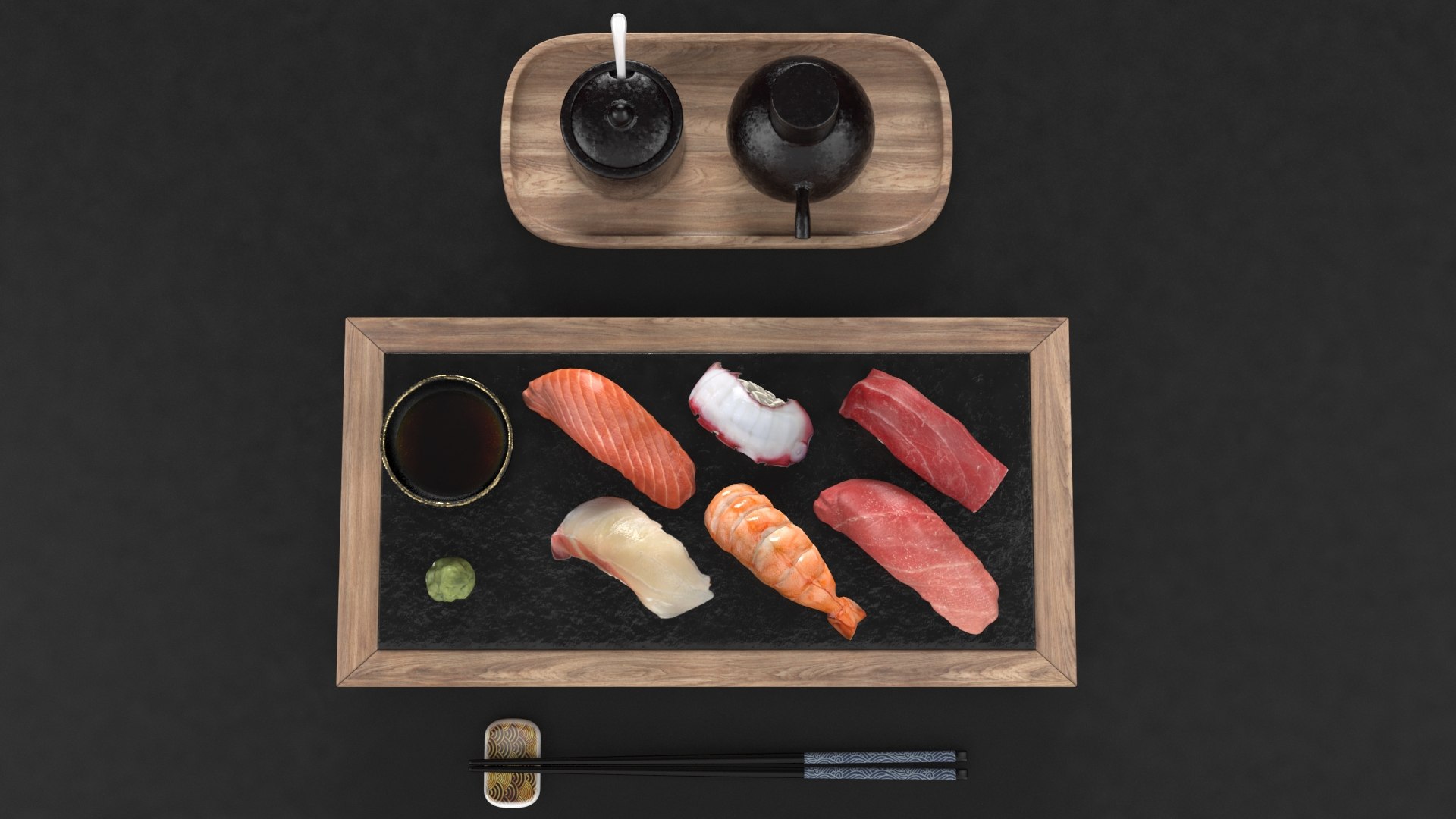 3D Sushi Nigiri Set 005 - TurboSquid 1989322