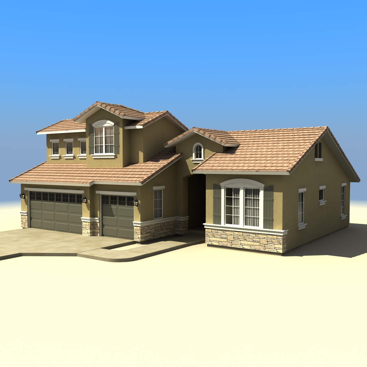house set 30 3d max