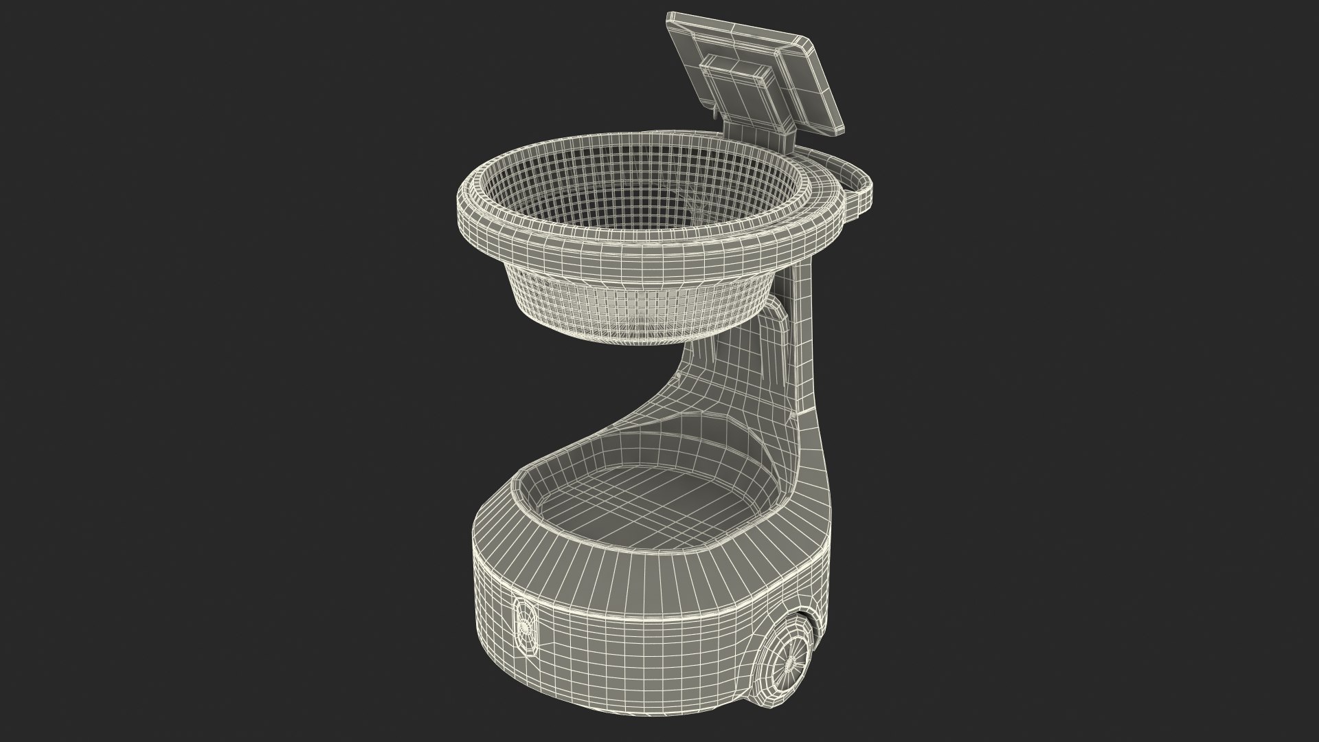 Autonomous smart shopping cart model - TurboSquid 1585164