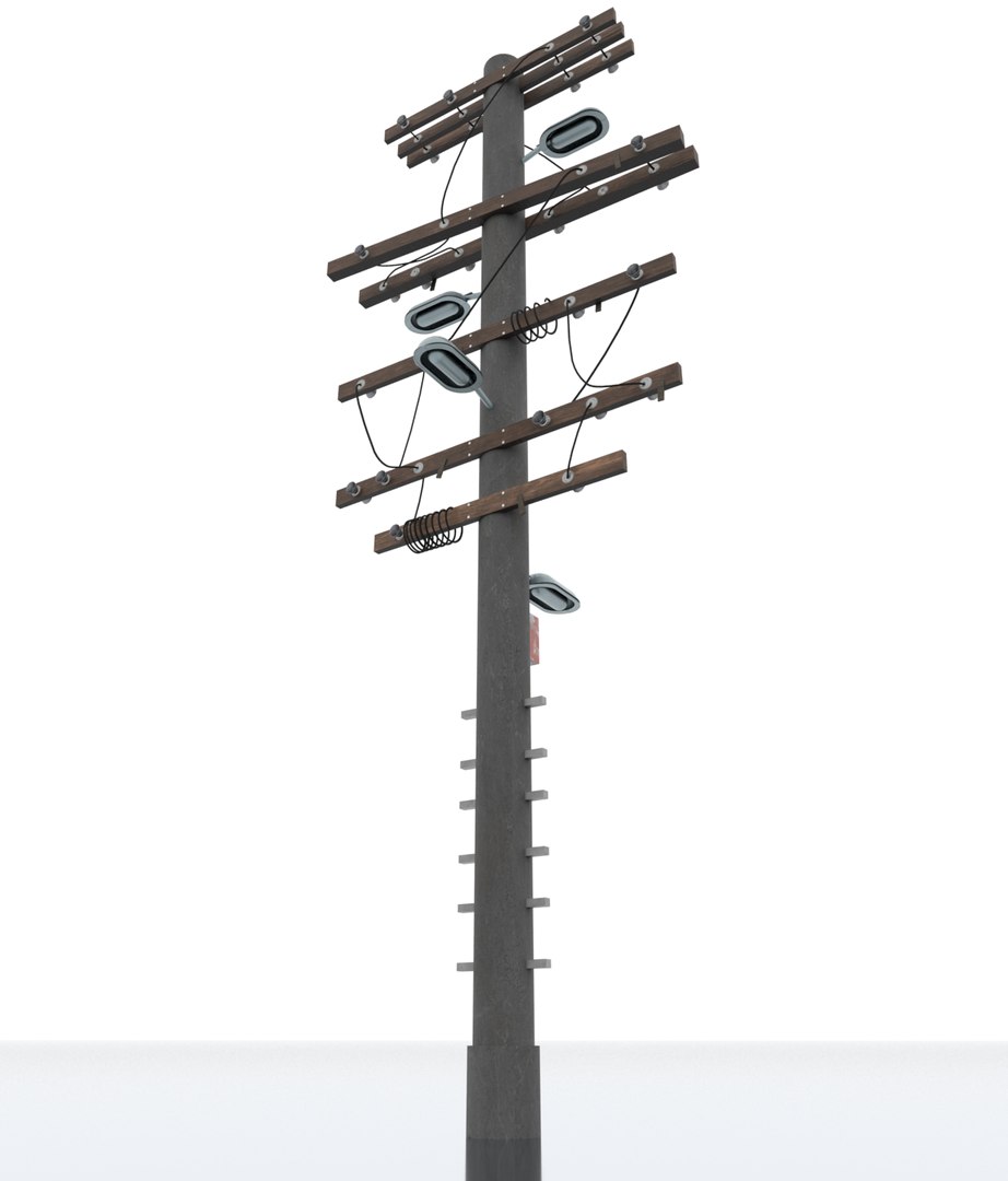 Utility Pole 3D Model - TurboSquid 2067344
