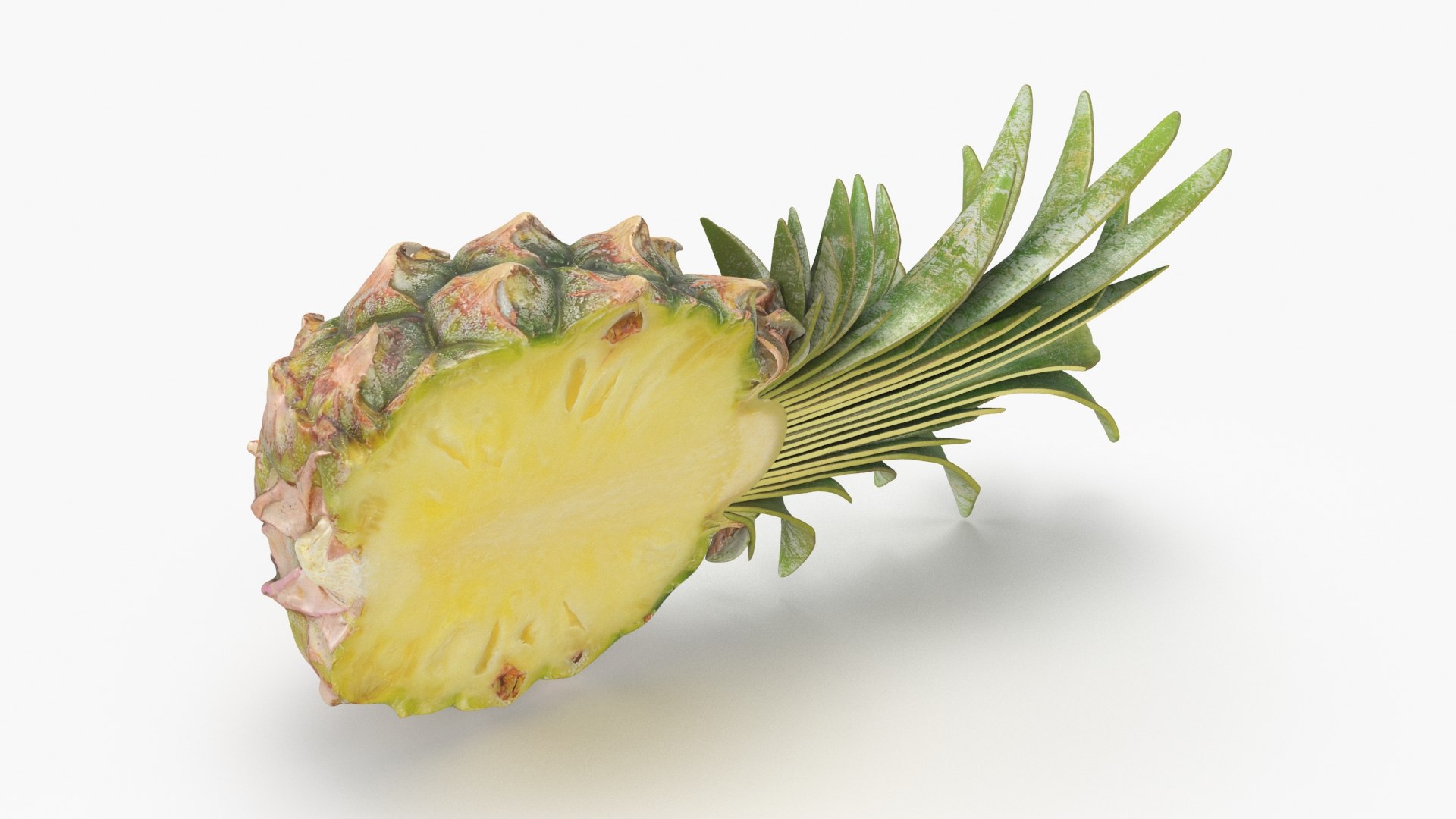 Half Pineapple 3D - TurboSquid 2087116