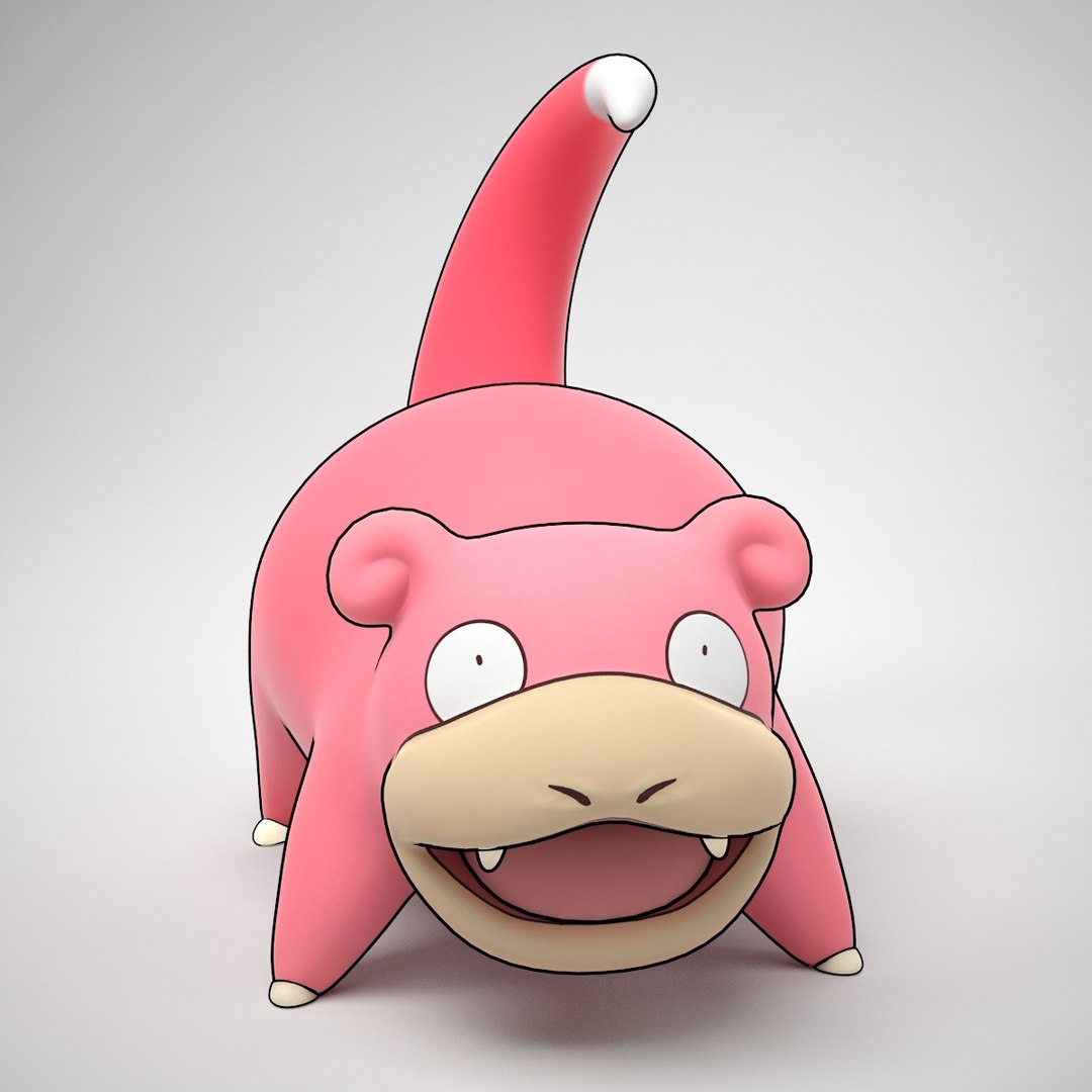 3d Model Of Slowpoke Pokemon