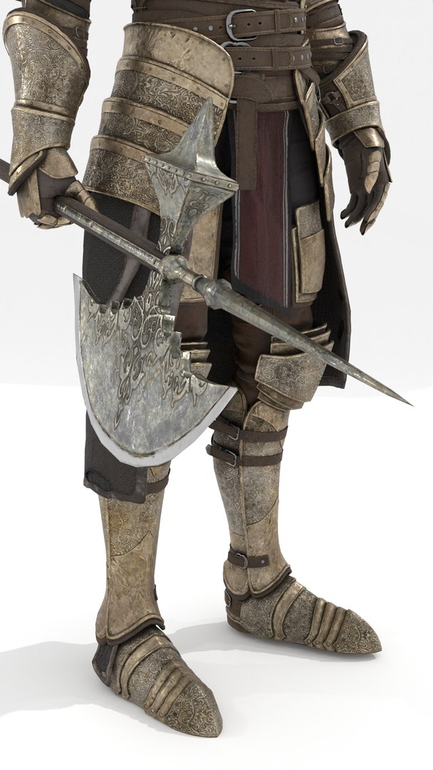 3D Golden Armored Knight - TurboSquid 2105447