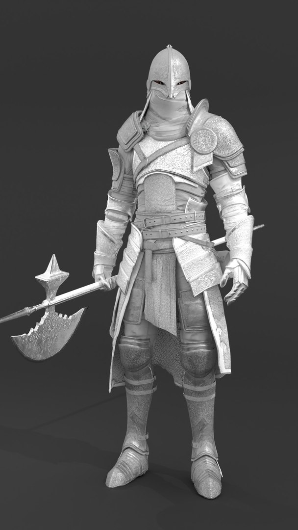 3D Golden Armored Knight - TurboSquid 2105447