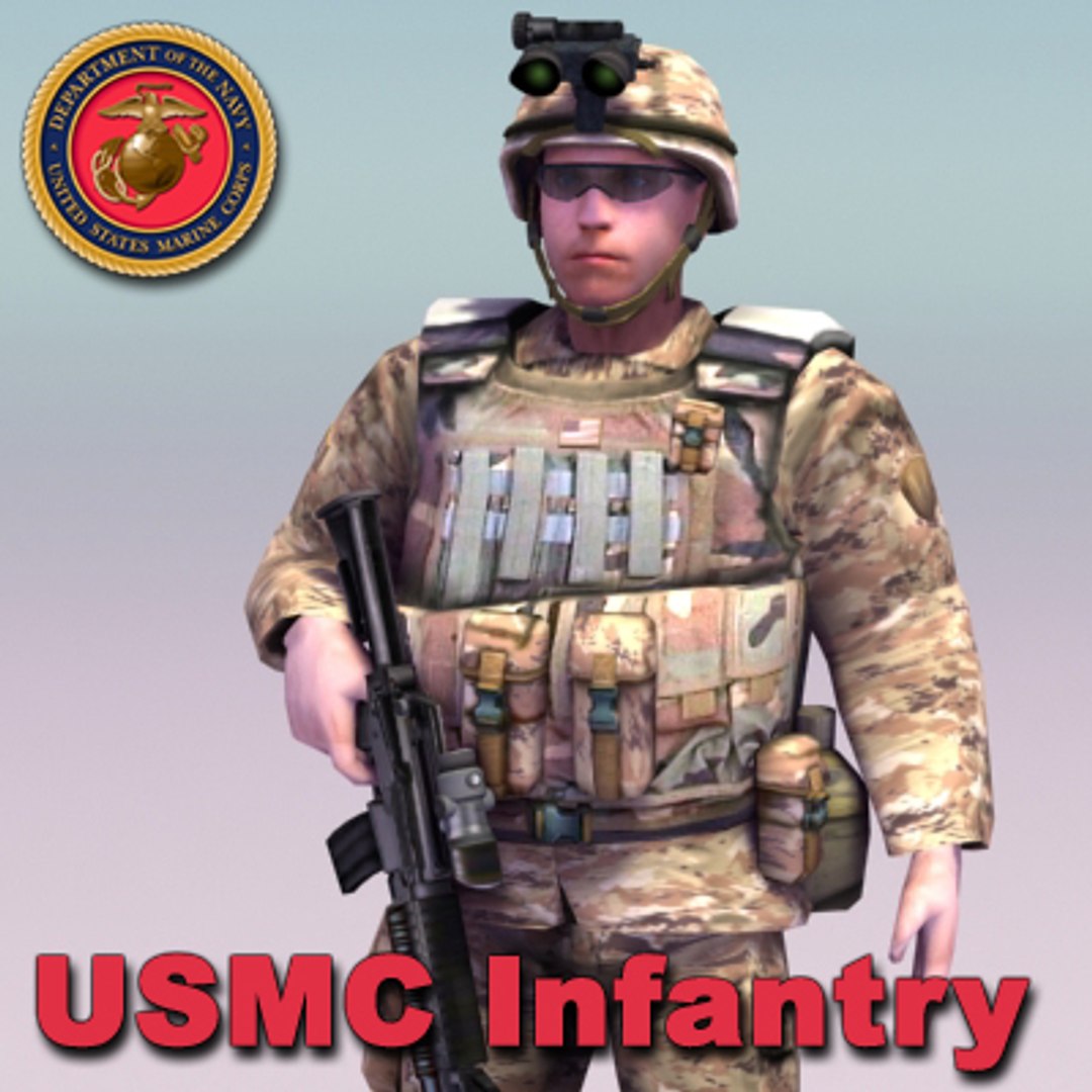 3d Usmc Infantry Model