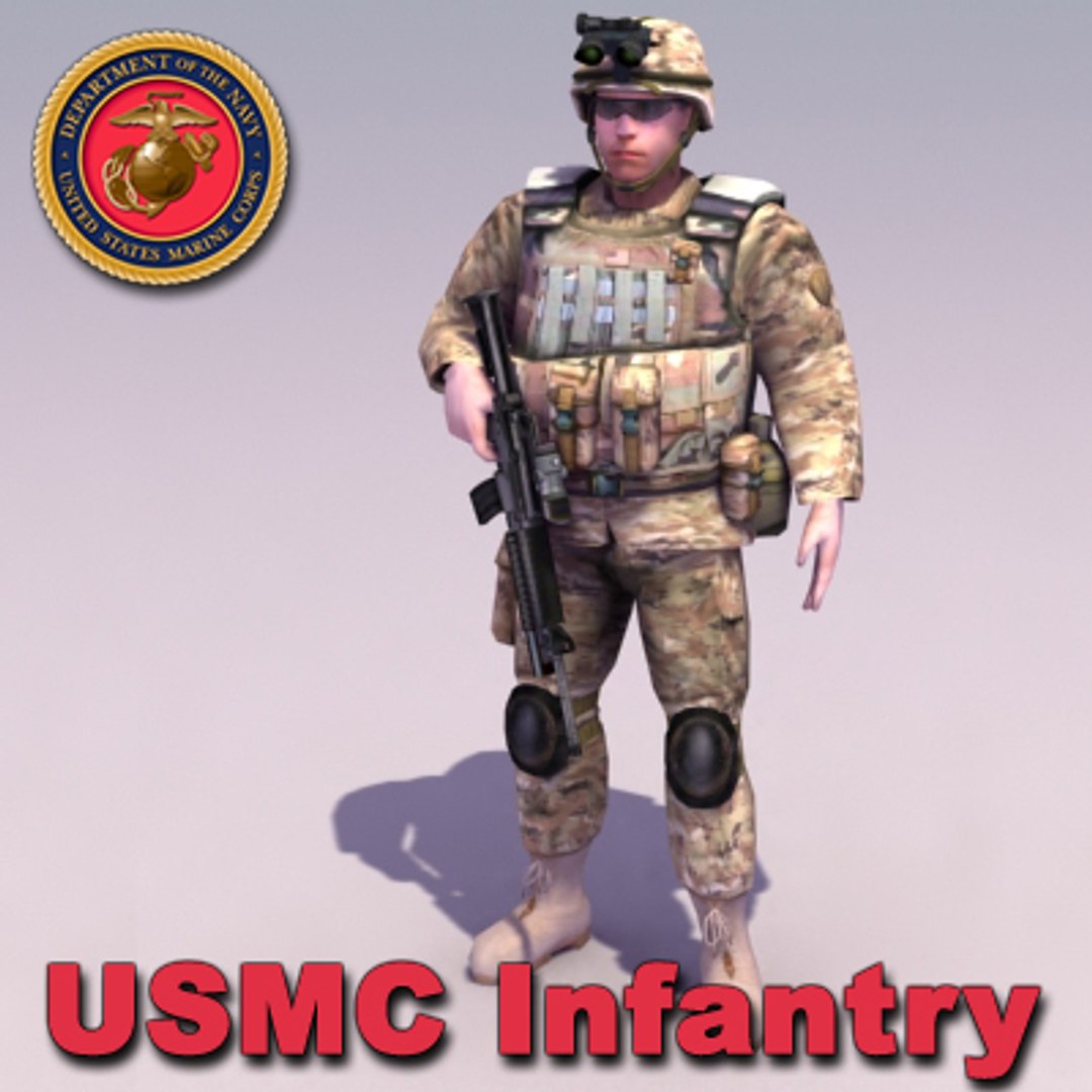 3d Usmc Infantry Model