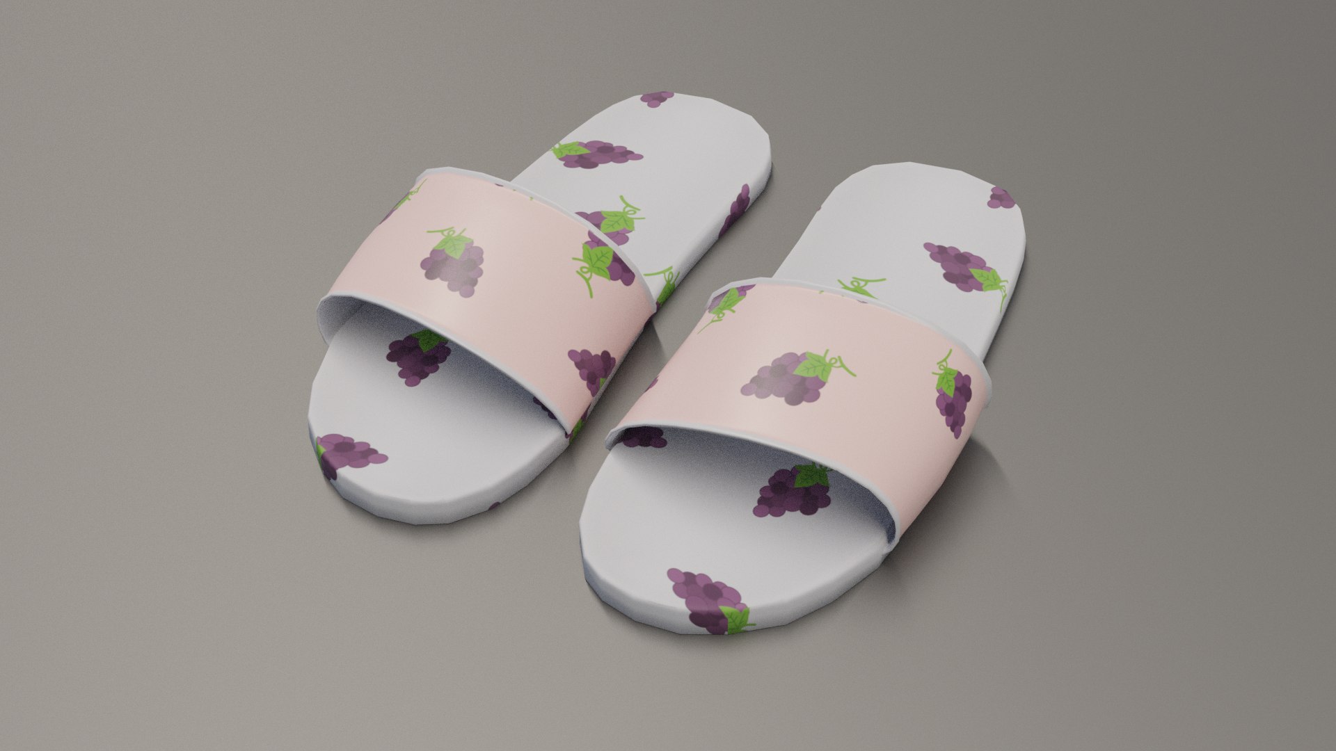 Grapes Slippers Model - TurboSquid 1857604